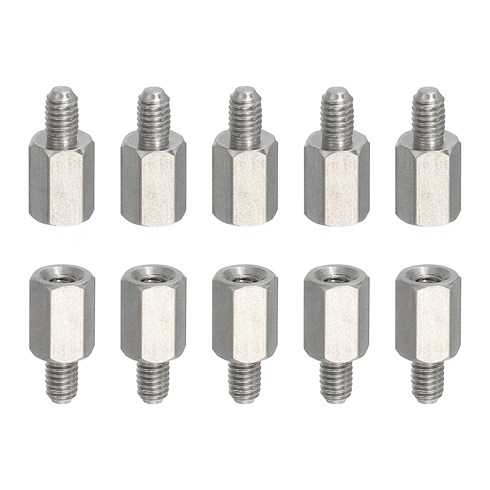 10pcs M3x4.5mm Male to M2.5x7mm Female Thread Spacer Standoffs Screws ...