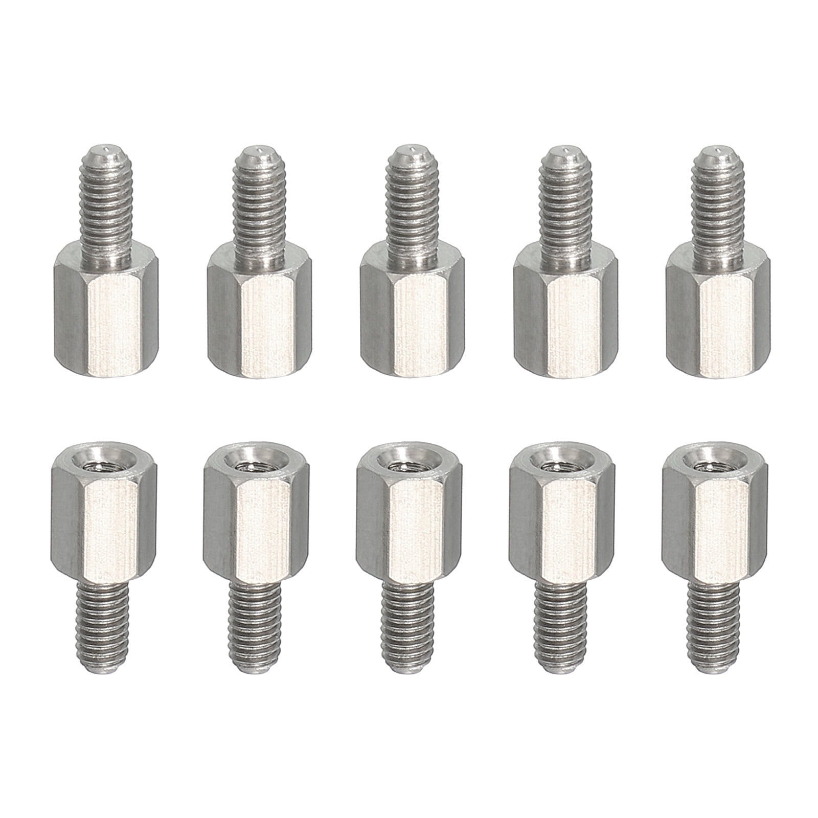 10pcs M3x6mm Male to M2.5x6mm Female Thread Spacer Standoffs Screws ...