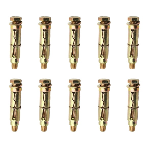 10pcs M6/8/10/12 Expansion Bolts Fully Threaded Concrete Anchors for ...