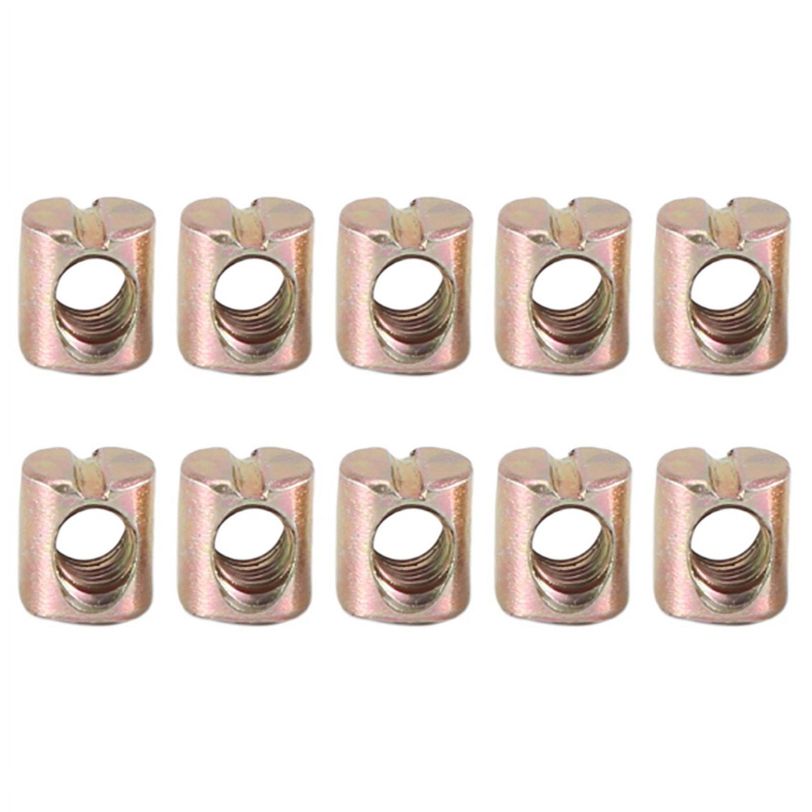 10pcs M6 Bolts Dowel Slotted Furniture Nut for Beds Crib Chairs ...
