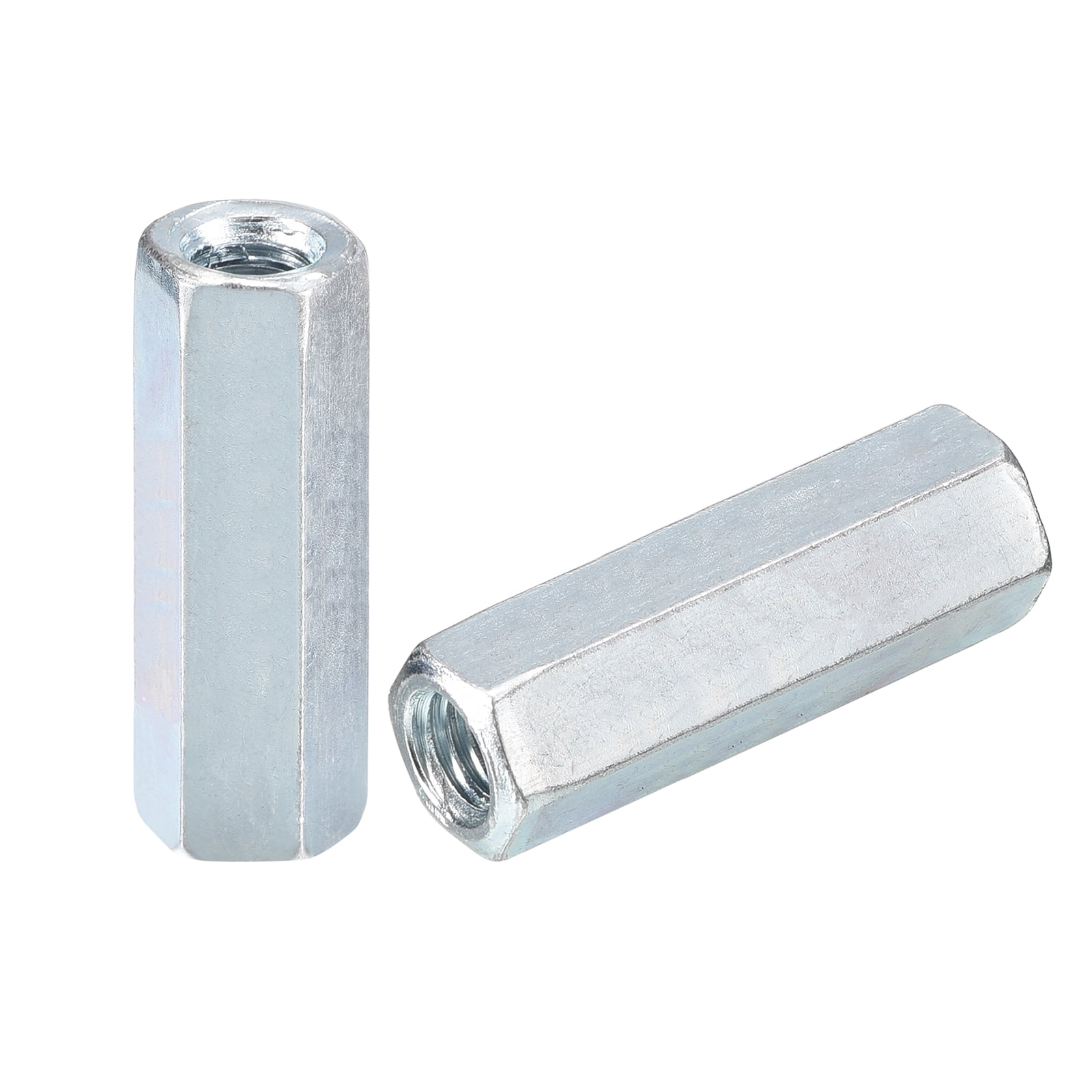10pcs M6x10x30mm Coupling Nuts - Galvanized Carbon Steel Hex Threaded ...