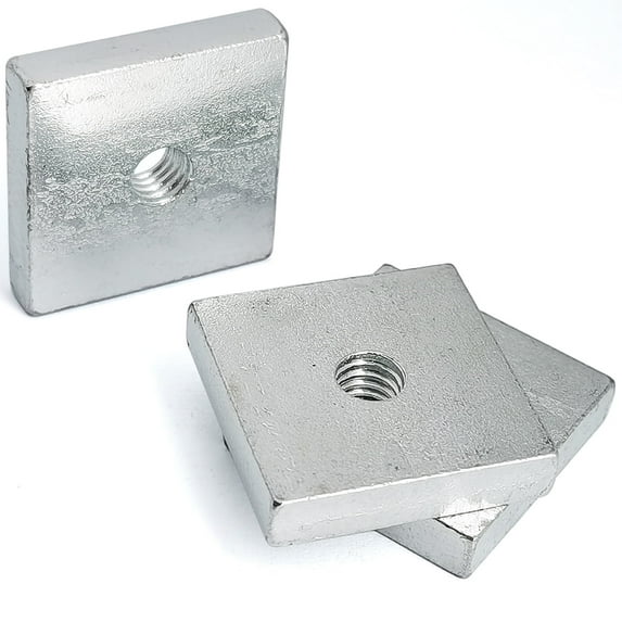 10pcs M6x25x5mm Carbon Steel Metric Square Nut Machine Screws Nut for ...