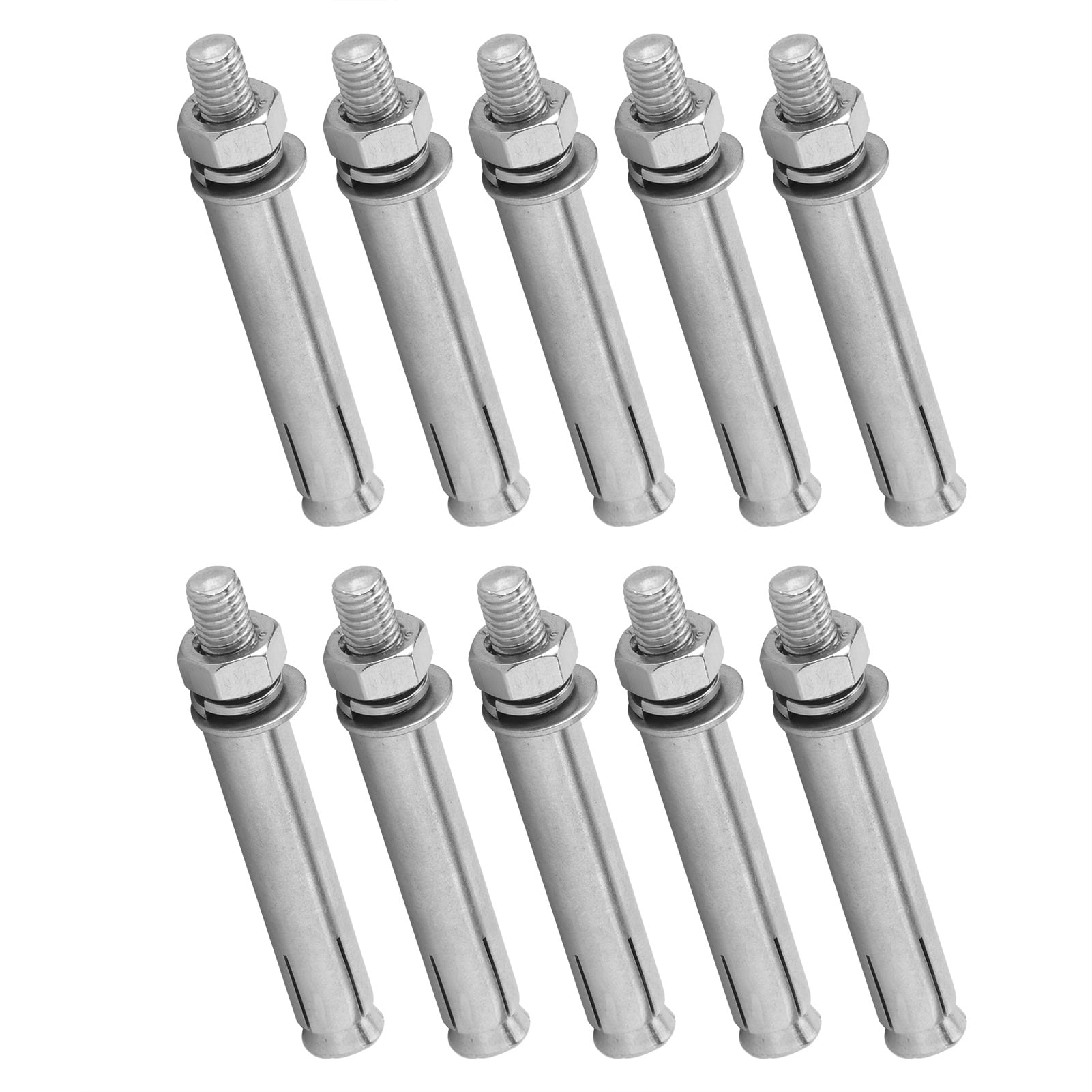 10pcs M8x80 Expansion Screws 304 Stainless Steel Expansion Bolts Hand Tool Accessory - Walmart.com