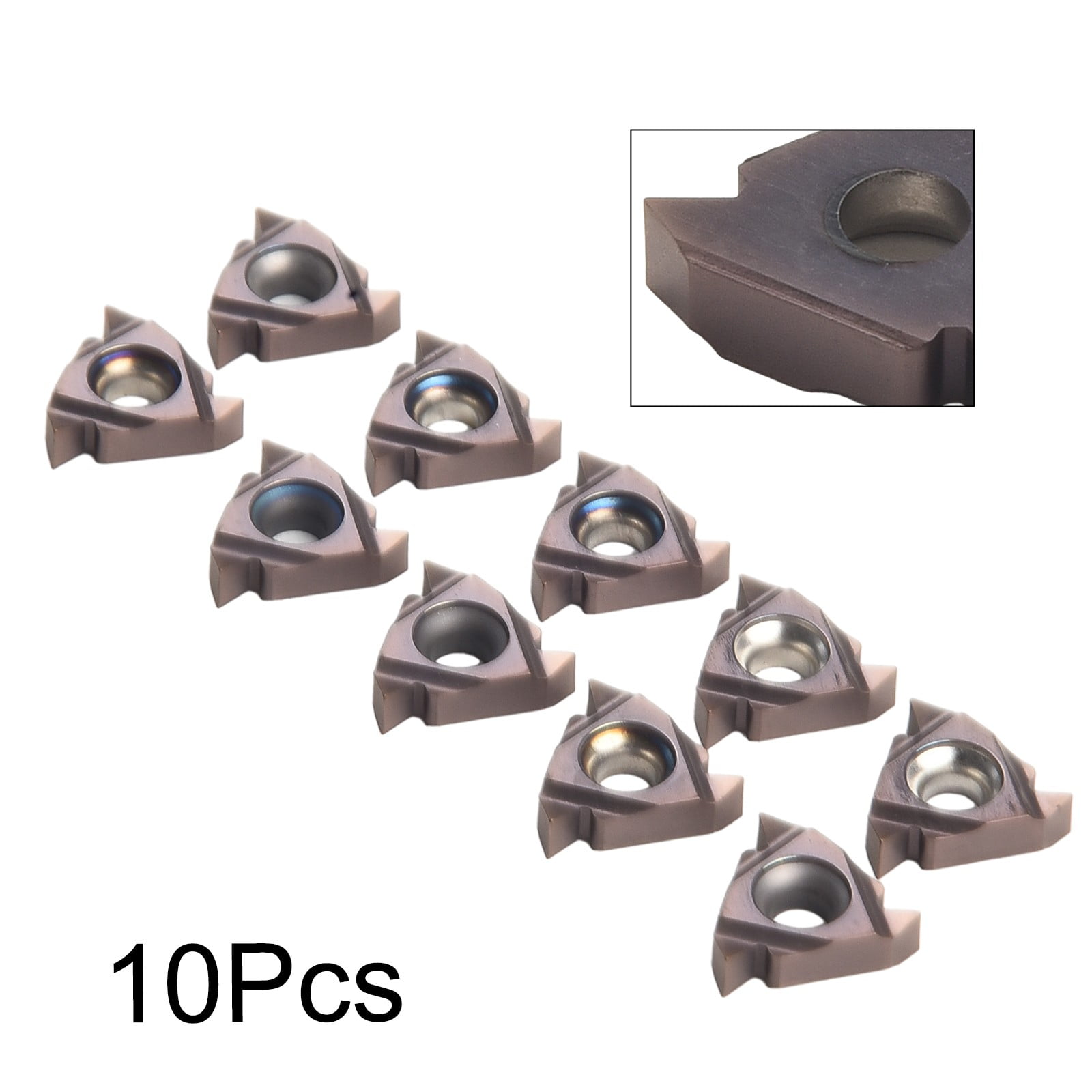 10pcs MMT16IR AG55 VP15TF Carbide Inserts For Threading Turning Boring BAR Blade Stainless Steel ...