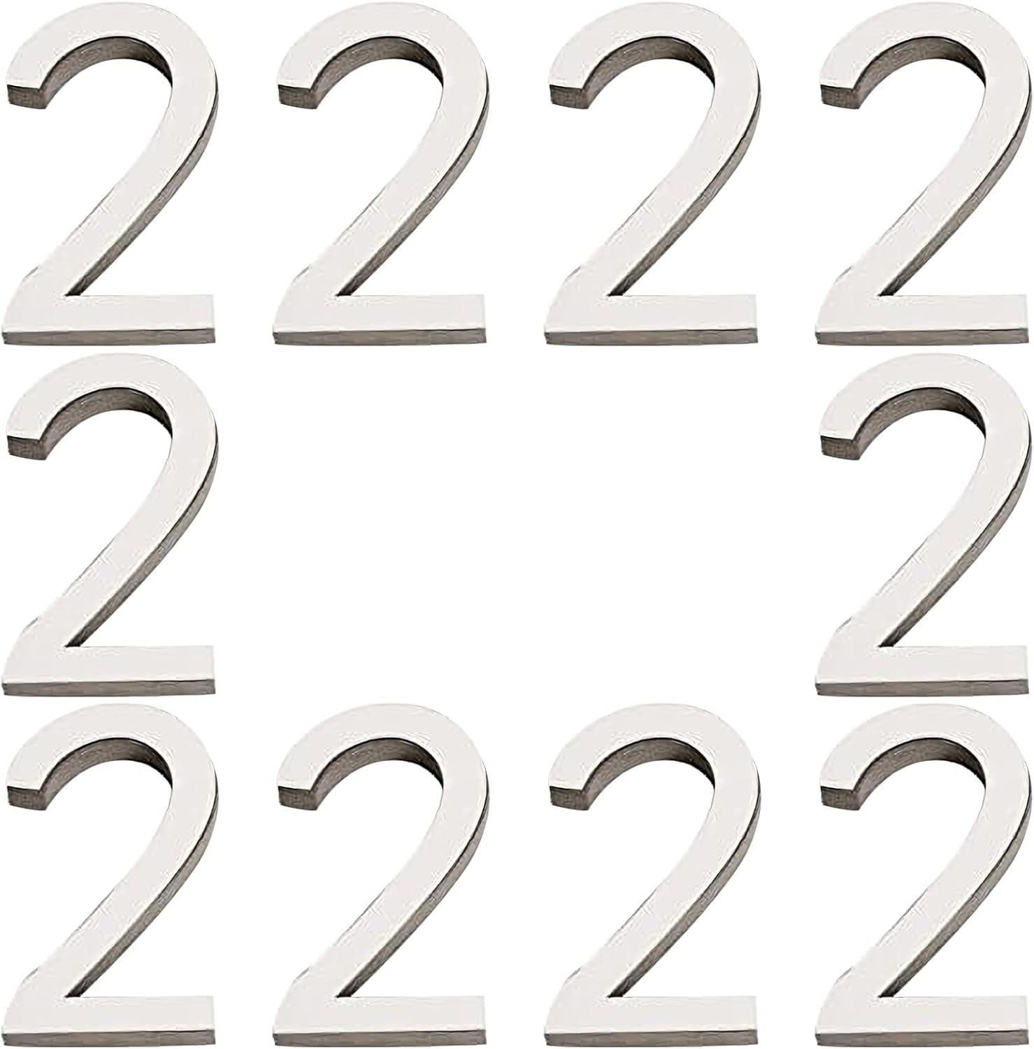 10pcs Mailbox Numbers 2 House Address Number Stickers Self Adhesive ...