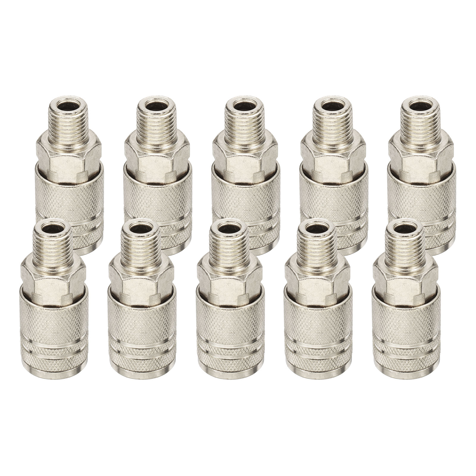 10pcs Male Industrial Coupler 1/4" NPT M Style Air Hose Fittings Quick ...