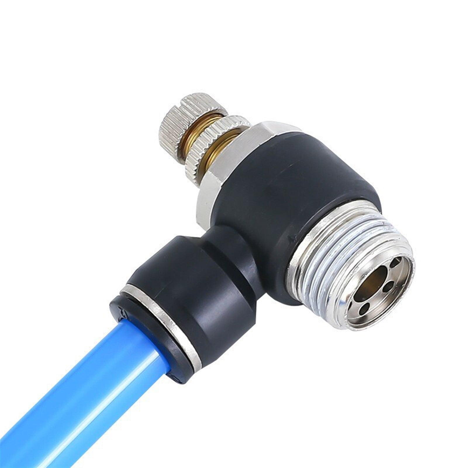 10pcs Male Thread Push To Connect Fitting Elbow Pneumatic Speed Flow ...