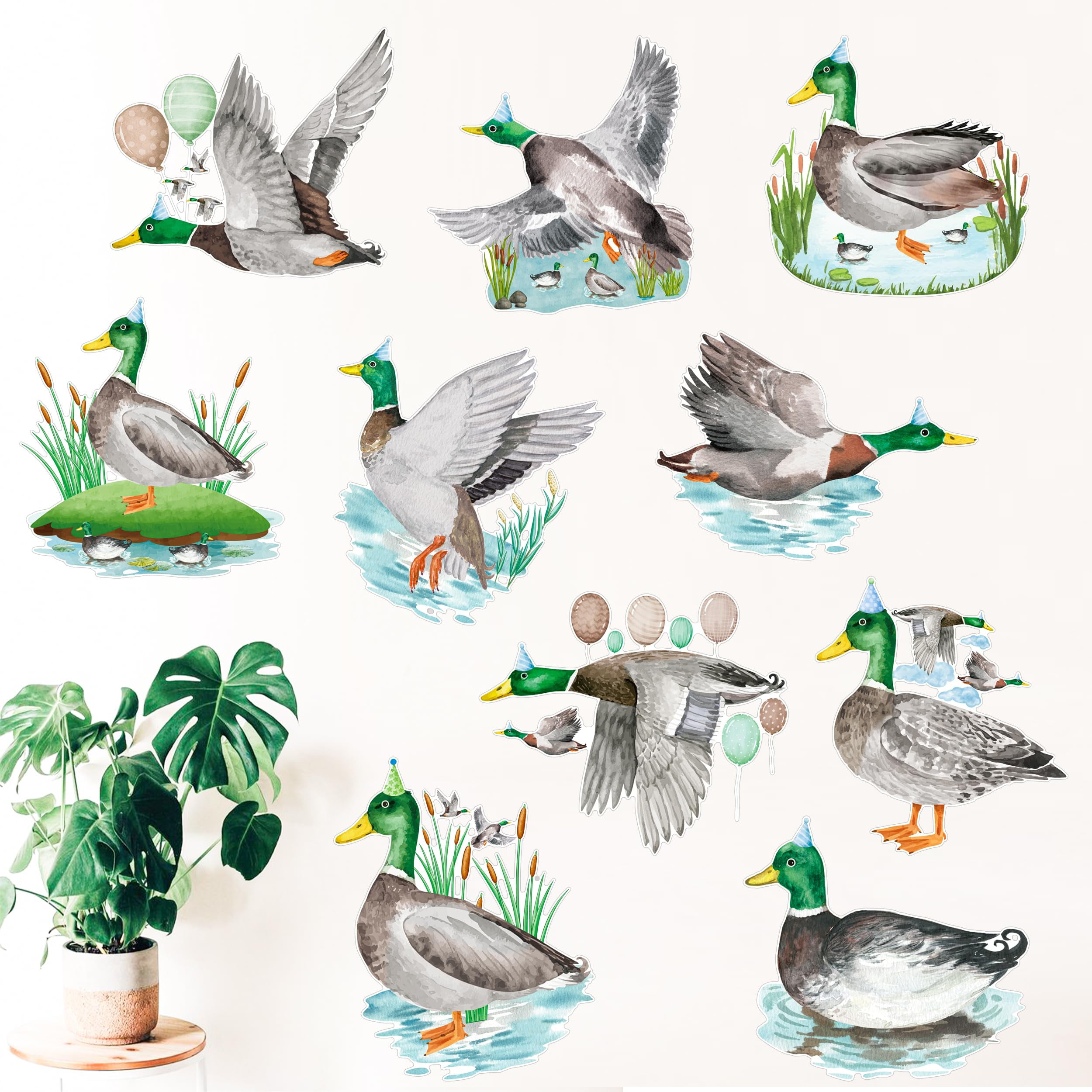 10pcs Mallard Ducks Cutouts Mallard Duck ATT1Party Cut-Outs Duck ...