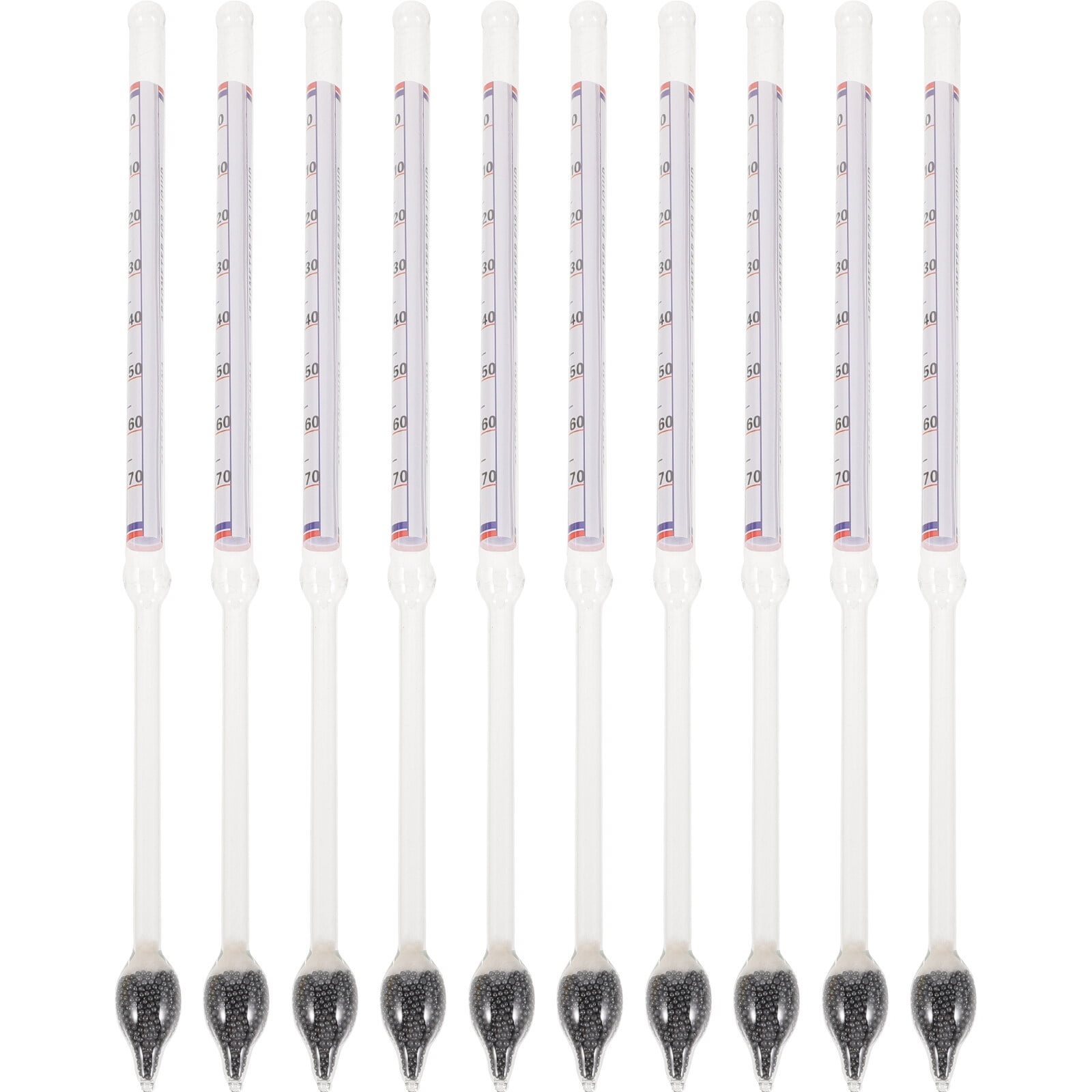10pcs Maple Syrup Hydrometer Beer Scale Liquid Measurement Measure ...