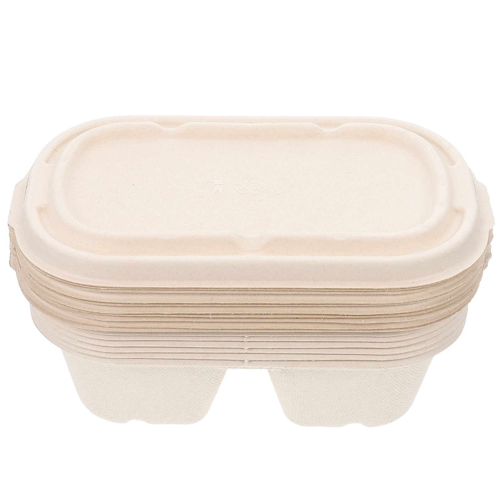 10pcs Meal Packing Boxes Salad Take-out Box Paper Food Container ...