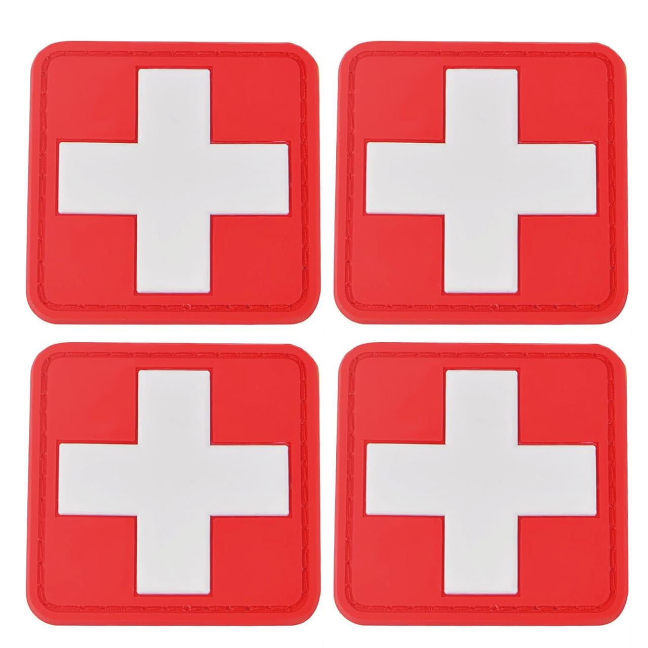 10pcs Medic Red Cross Patches First Aid Morable Patch Armband Tactical ...