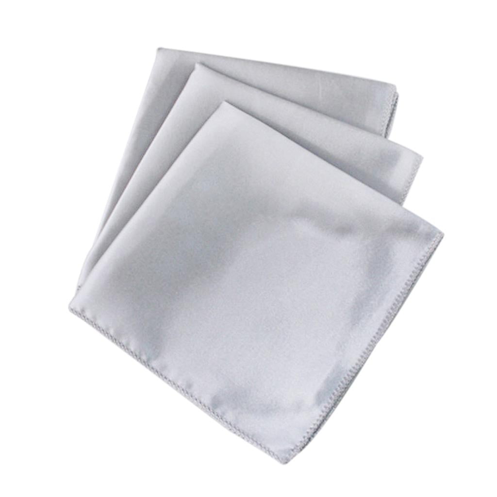 10pcs Men ' s Formal Pocket Hanky Square Satin Handkerchief Christmas ...