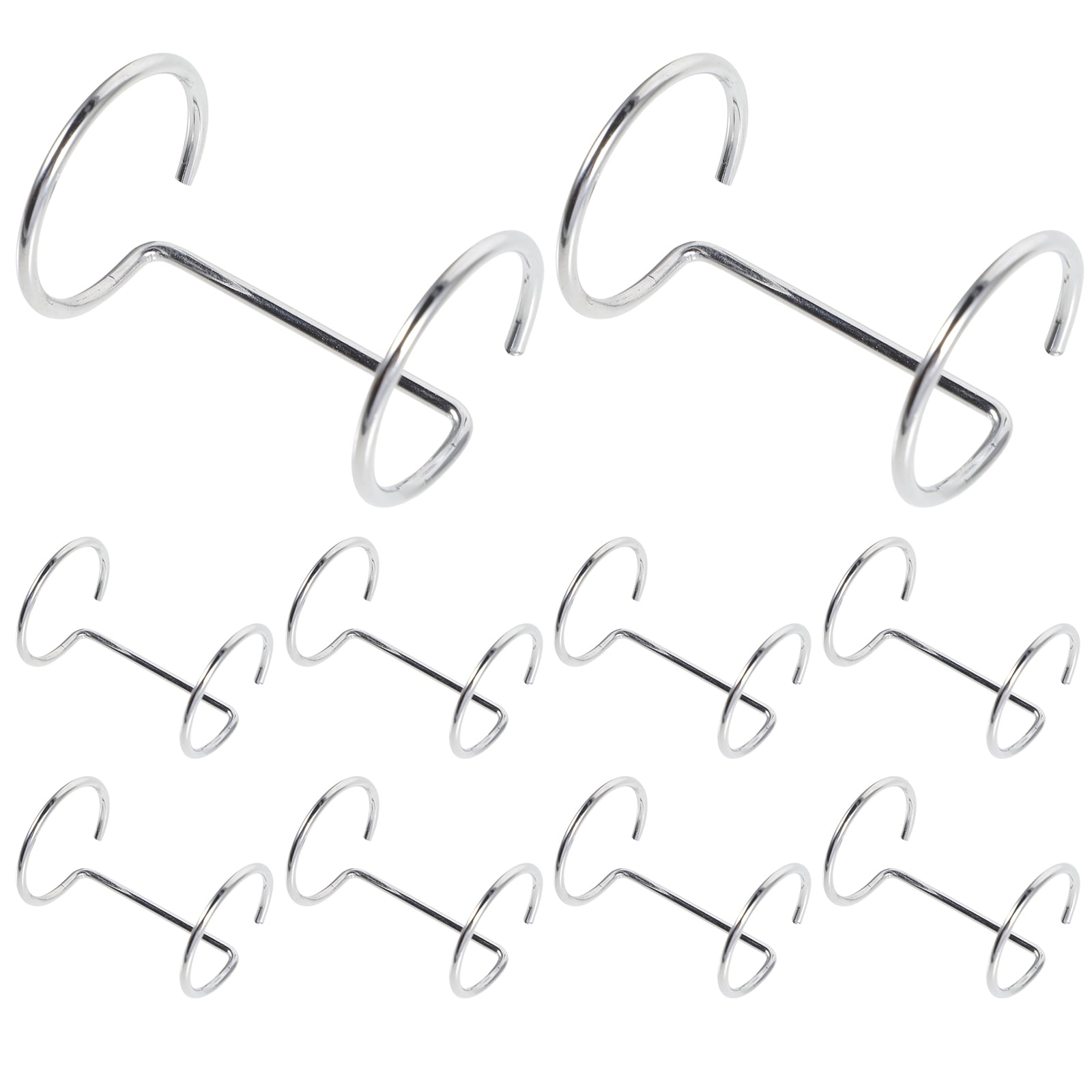 10pcs Metal Acrylic Sign Binder Desktop Price Sign Display Clip Double ...