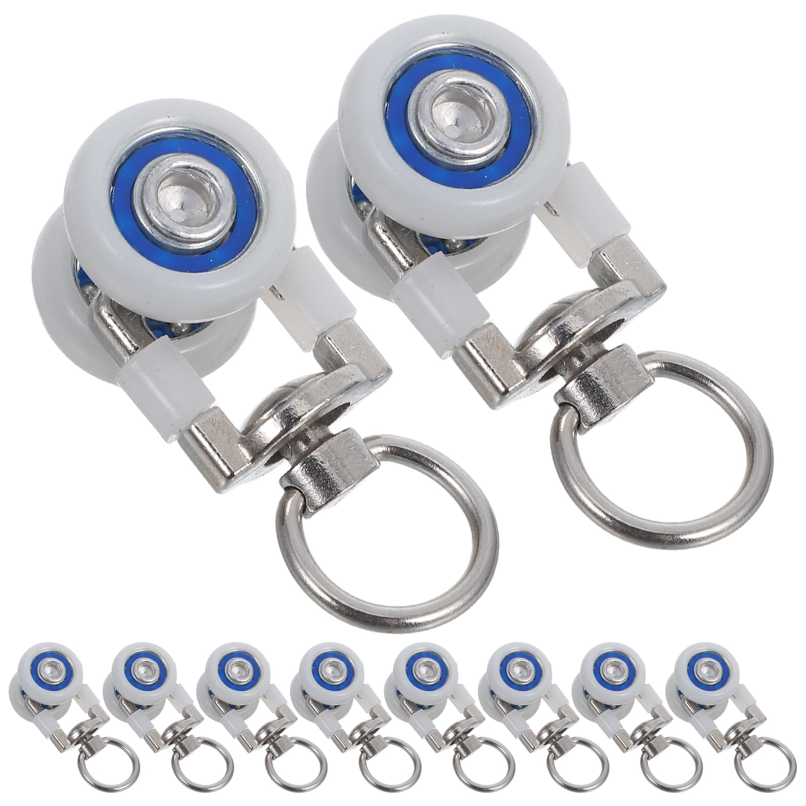 10pcs Metal Bearing Curtain Track Rollers Silent Sliding Gliders for ...