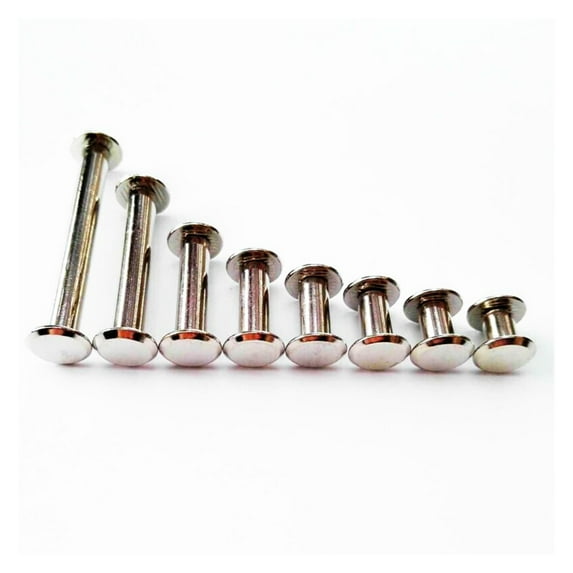 10pcs Metal Binding Screws Nails Studs Rivets For Photo Album Desk ...