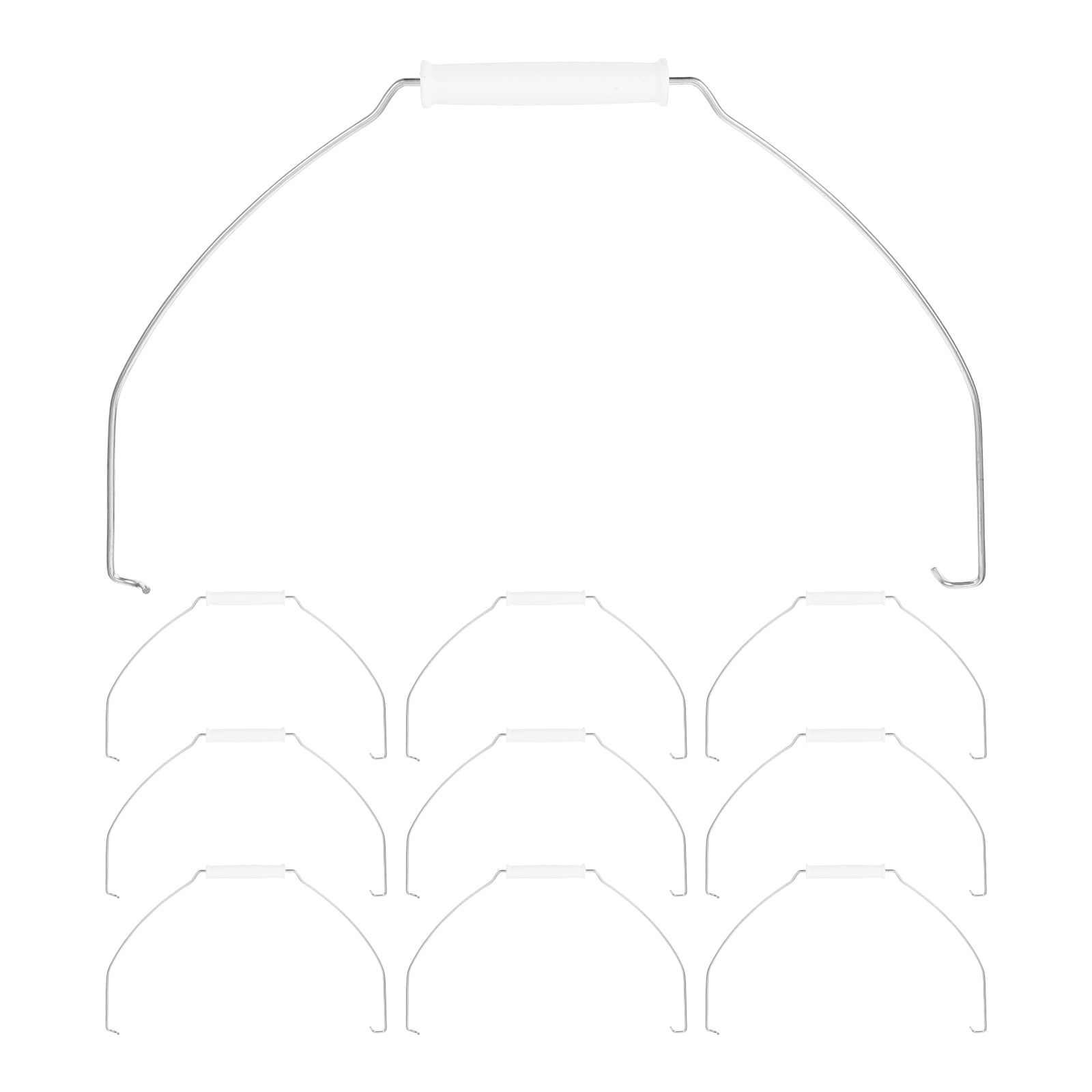 10pcs Iron Bucket Handles with Ergonomic Grip Replacement Metal Pail ...