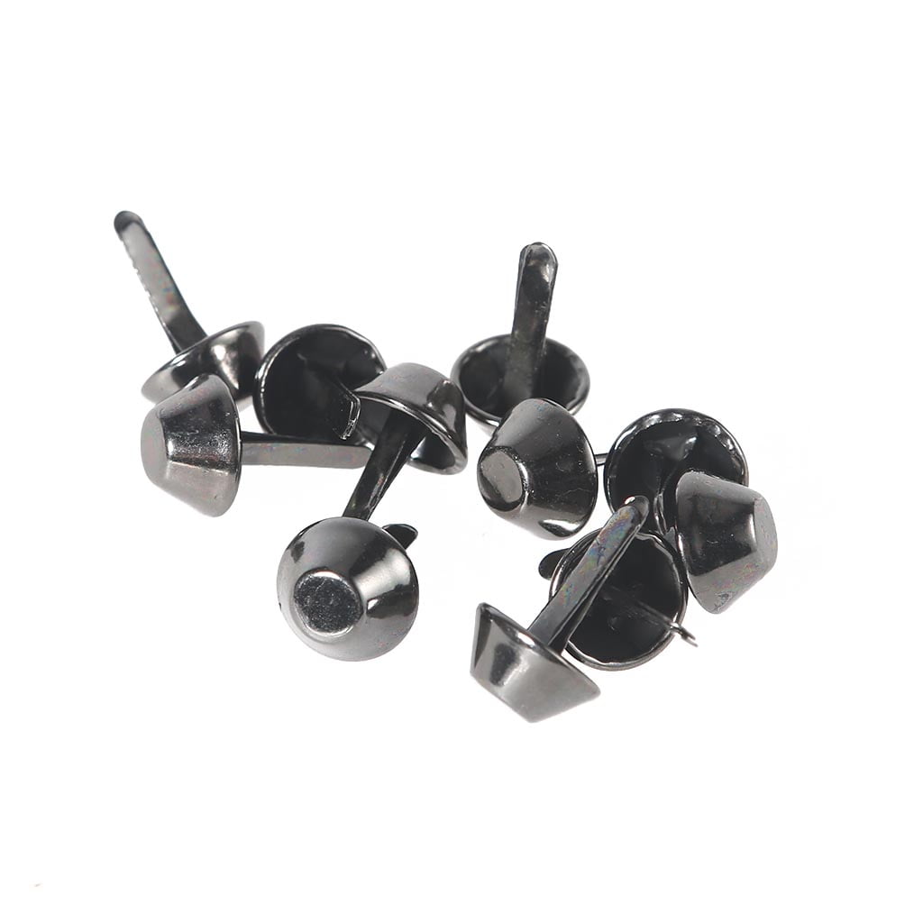10pcs Metal Feet Rivets Studs Pierced for DIY Purse Handbag Leather ...