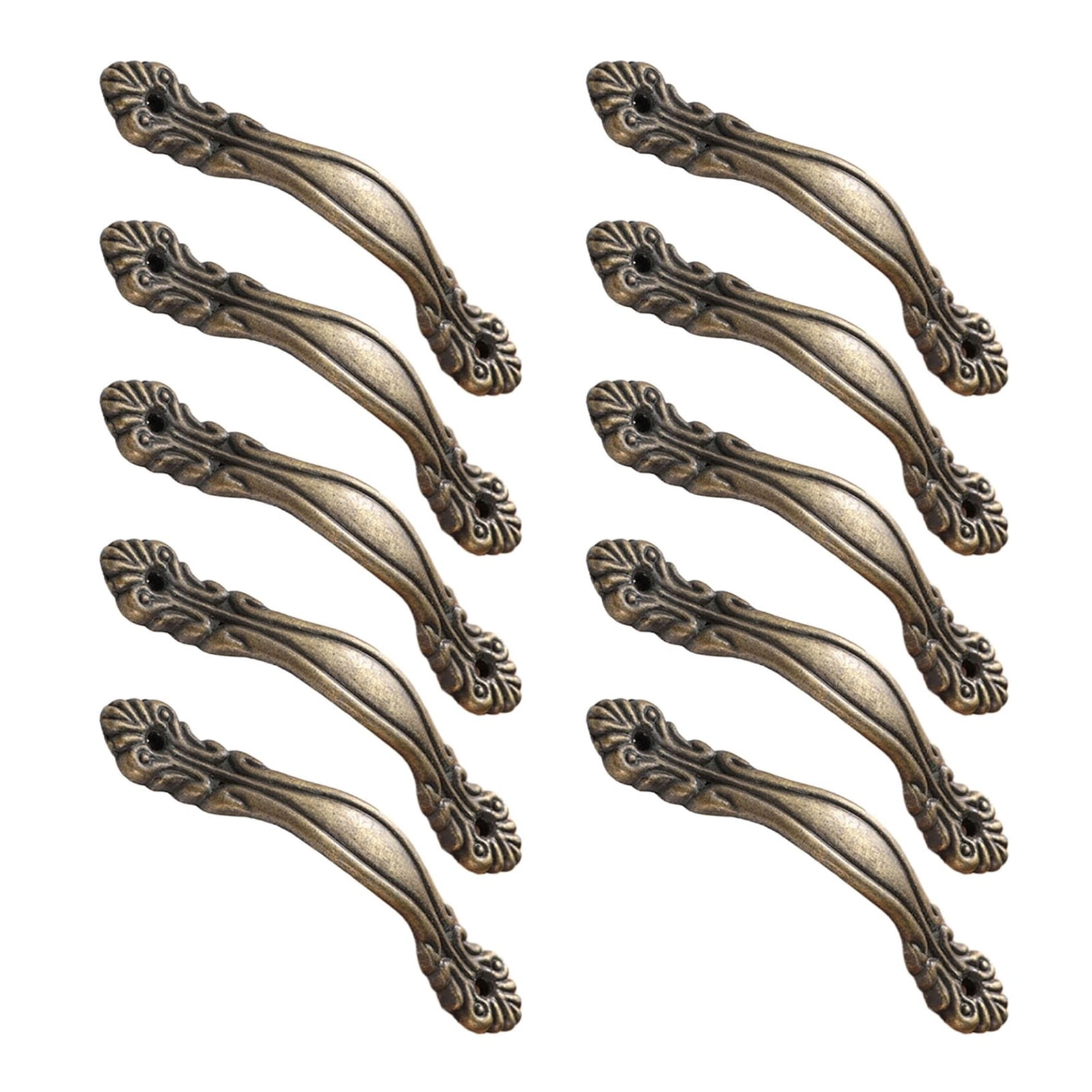 10pcs Metal Pulls Zinc Alloy Knobs Drawer Handles Antique Pulls for ...