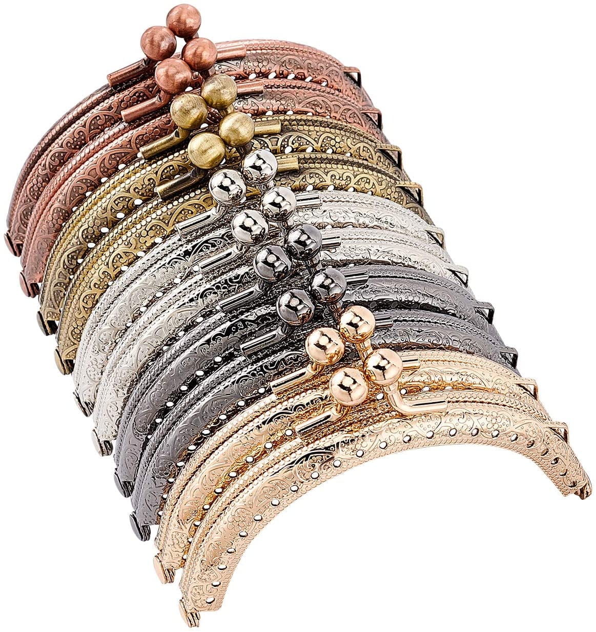 10pcs Metal Purse Frame 3.3 Inch 5 Color Kiss Clasp Frame Metal Frame ...