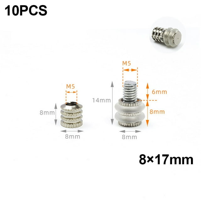 10pcs Metal Shelf Support Studs Pegs Pins Plugs 8/9mm Cabinet Bracket ...