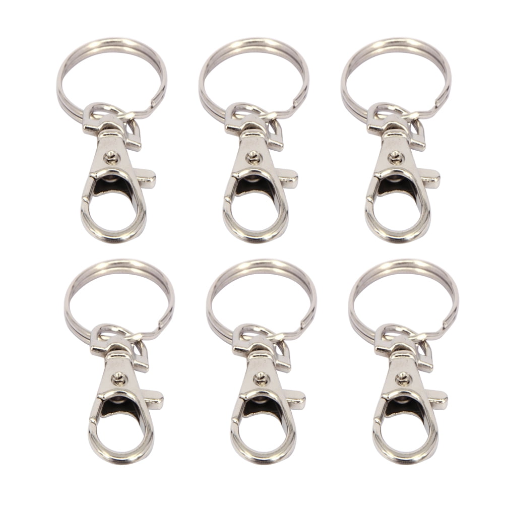 10pcs Metal Swivel Lobster Clasp Keychain, Car Keyring Clip, Trigger ...