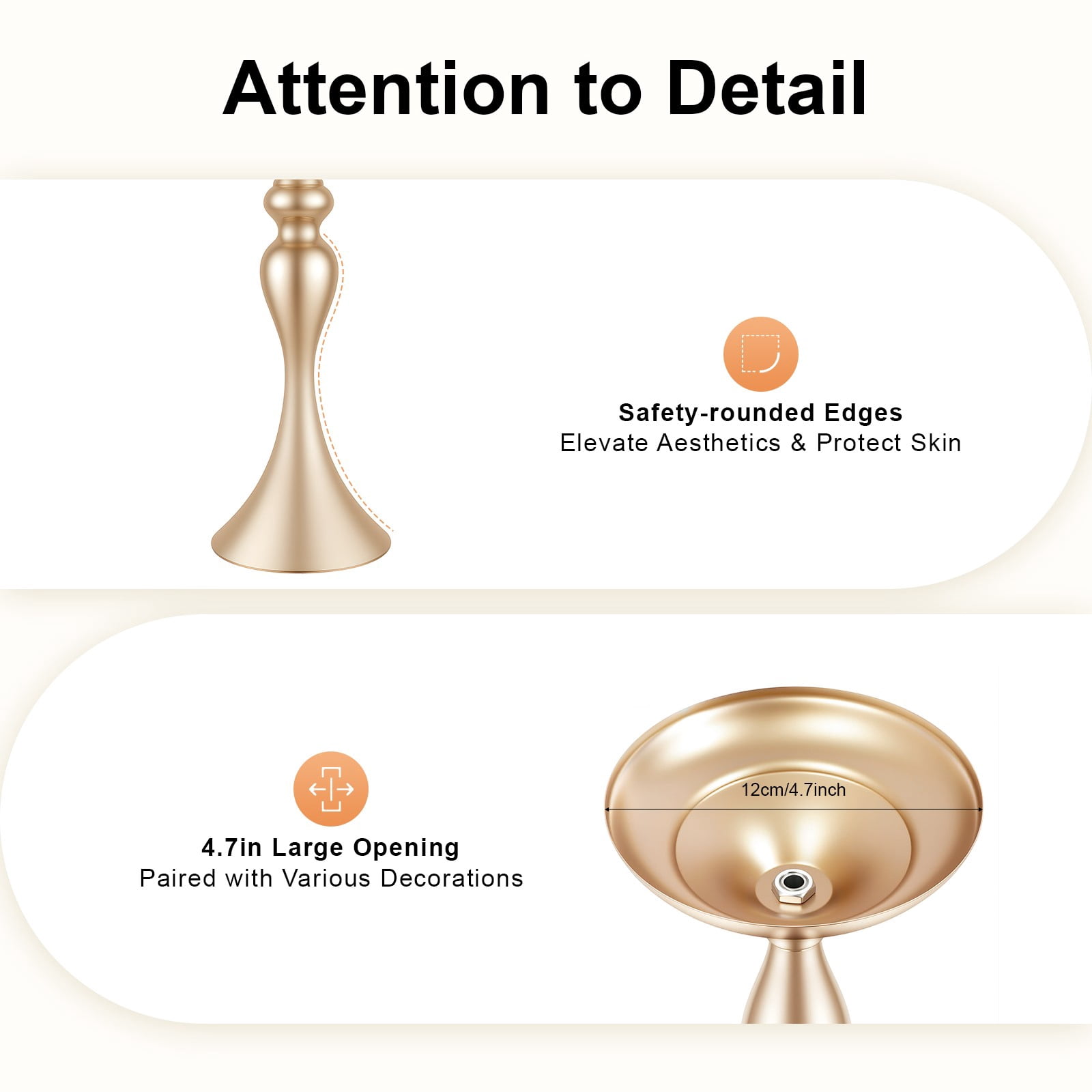 10pcs Metal Vase Centerpiece Stand Candle Holder Wedding Flower Table ...