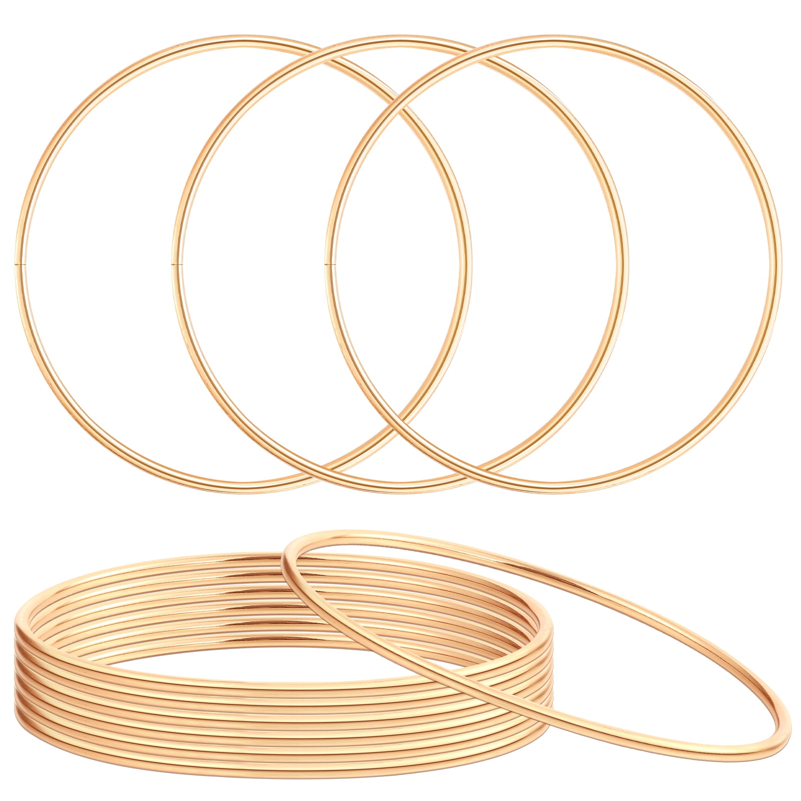 10pcs Metal Wreath Rings Dreamcatcher DIY Craft Circles Round Metal ...