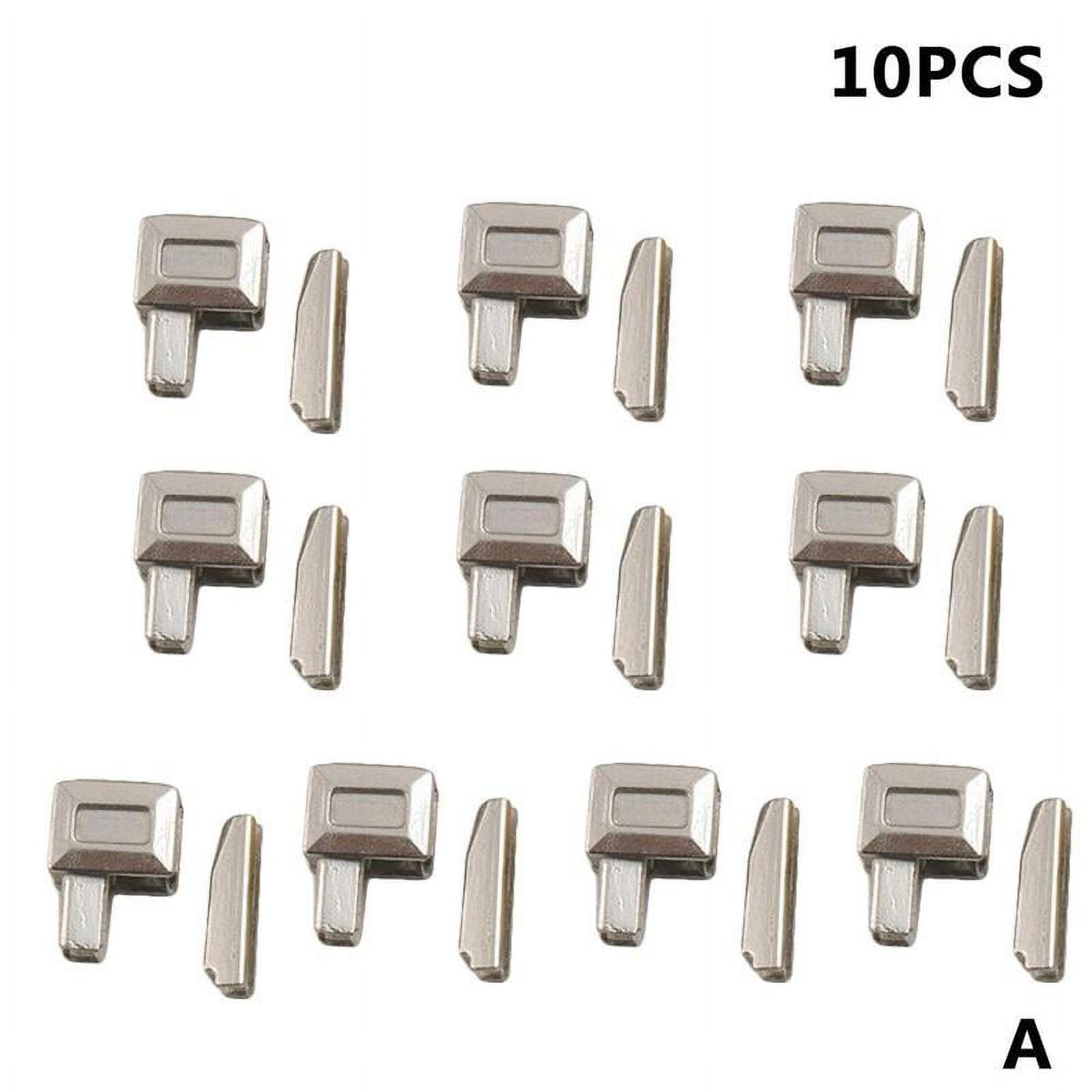 10pcs Metal Zipper Stoppers DIY Repair Open End Zipper Clothe DIY Hot ...