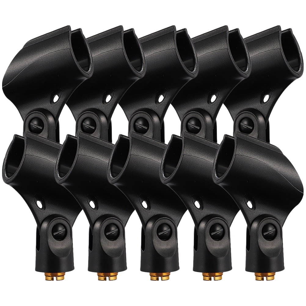 10pcs Mic Stand Clip Universal Microphone Clip Holder Wireless Mic Clip ...