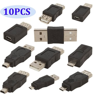 Cablevantage 10 Pieces OTG 5 Pin F M Mini Changer Adapter Converter USB cablevantage-10-pieces-otg-5-pin-f-m-mini-changer-adapter-converter-usb