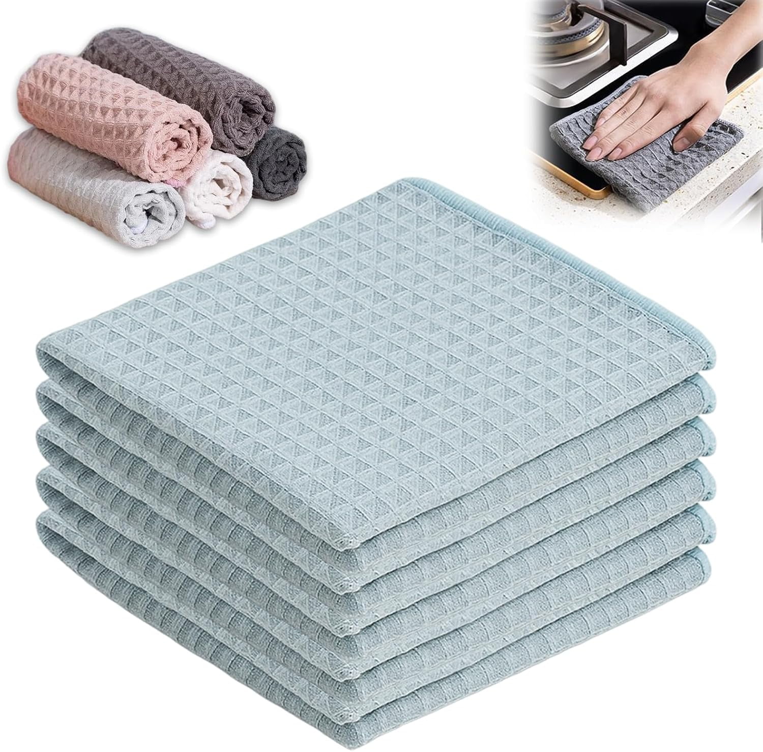 10pcs Microfiber Towels for Cars,9.8″ and 11.8″ Magic Cleaning Cloths ...