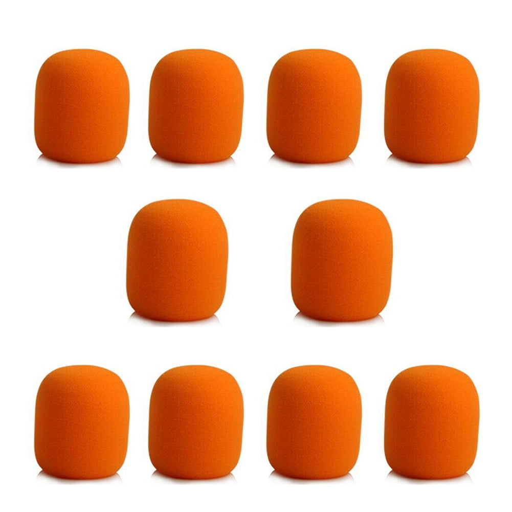10pcs Microphone Windscreen Sponge Cover Mic Foam Protective Caps ...