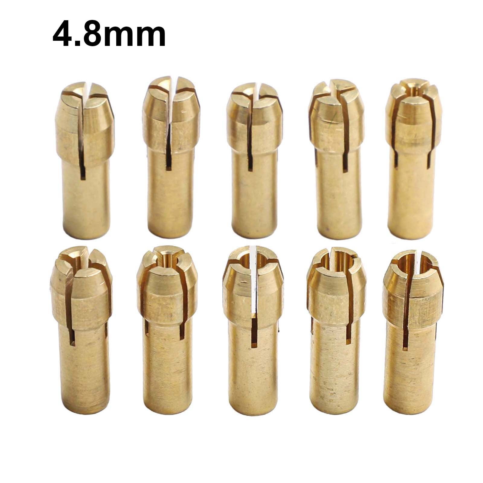 10pcs Mini Drill Collet Chuck Set for Rotary Tools with Brass Adapters ...