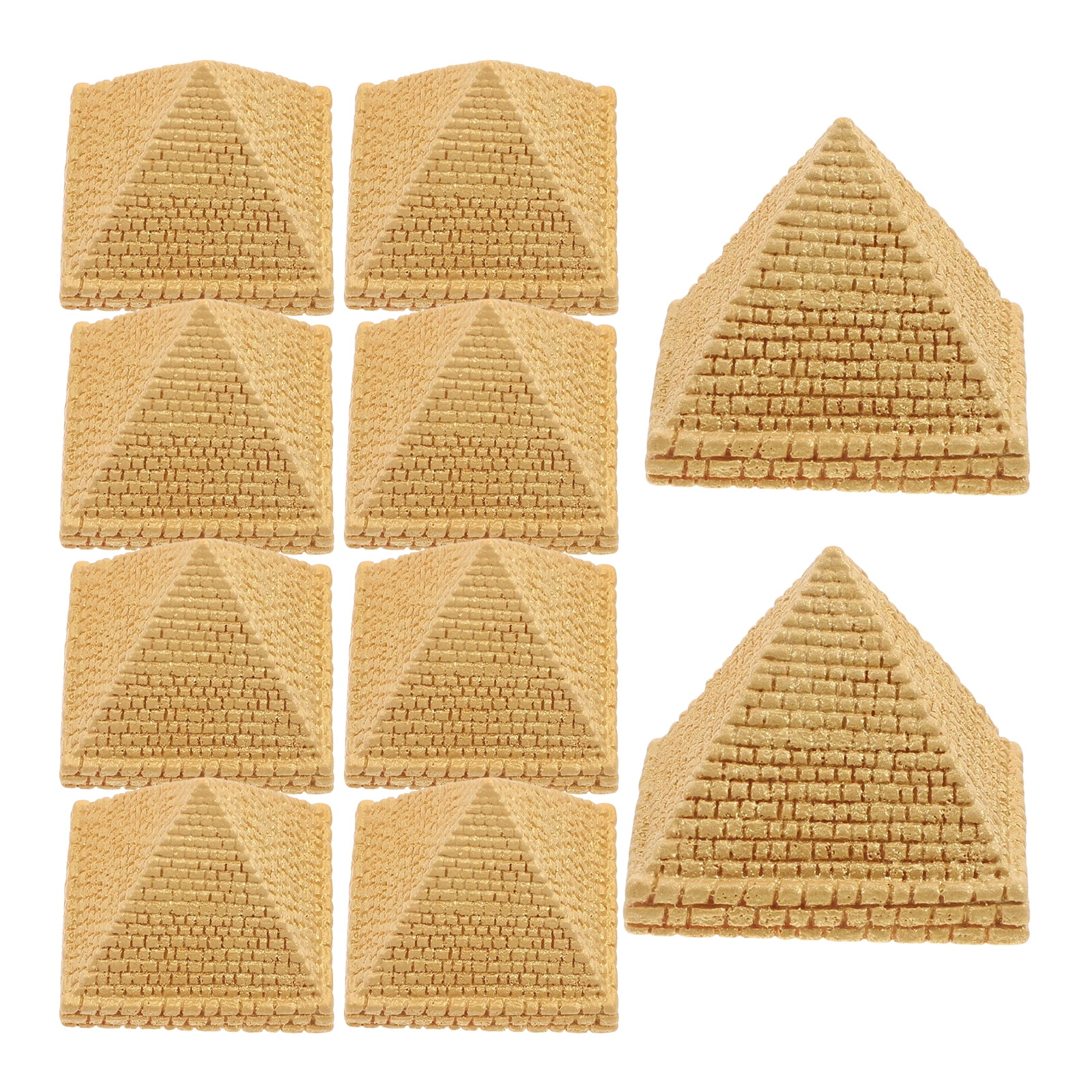Golden Resin Egyptian Pyramid Model for Decoration and Versatile Mini ...