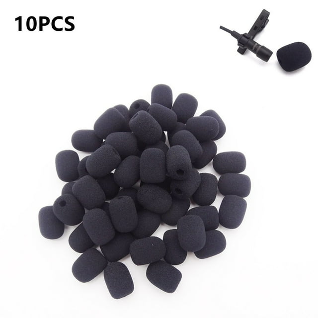 10pcs Mini Headset Microphone Sponge Foam Windscreen Replacement Mic ...
