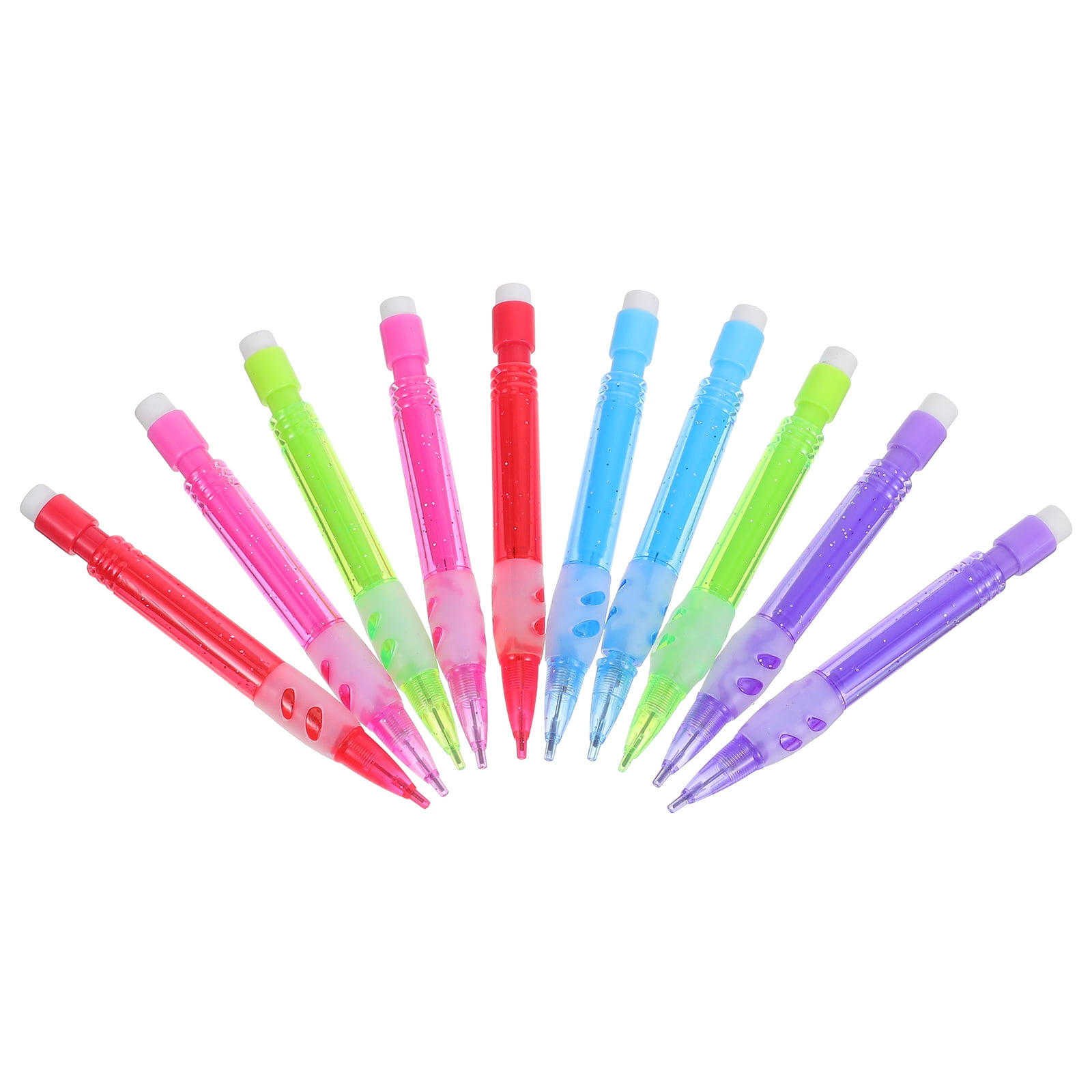 10pcs Mini Mechanical Pencils 0.7mm Automatic Pencils with Built in ...