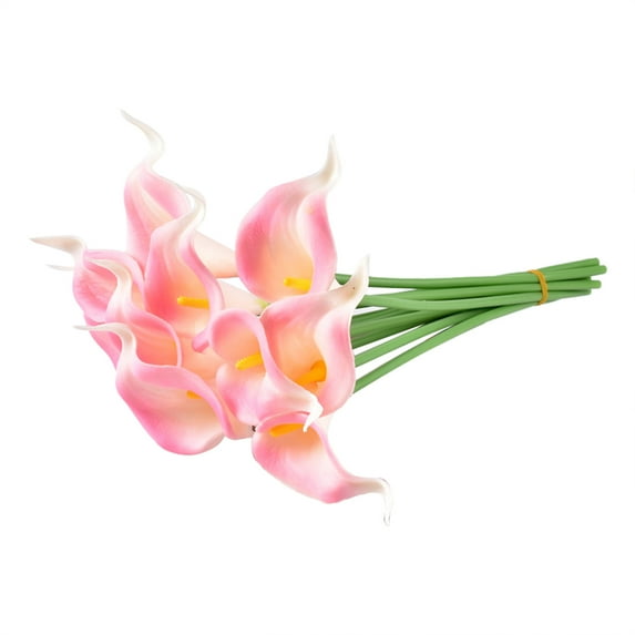 10pcs Mini PU Calla Lily Flowers, Artificial Silk Fake Lilies for ...
