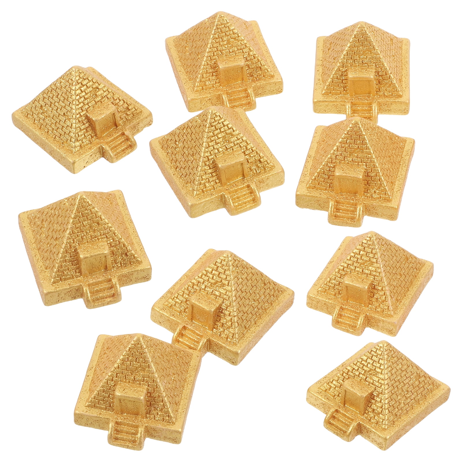 10 Pcs Landscape Pyramid Figurines Toy Mini Toys Golden - Walmart.com