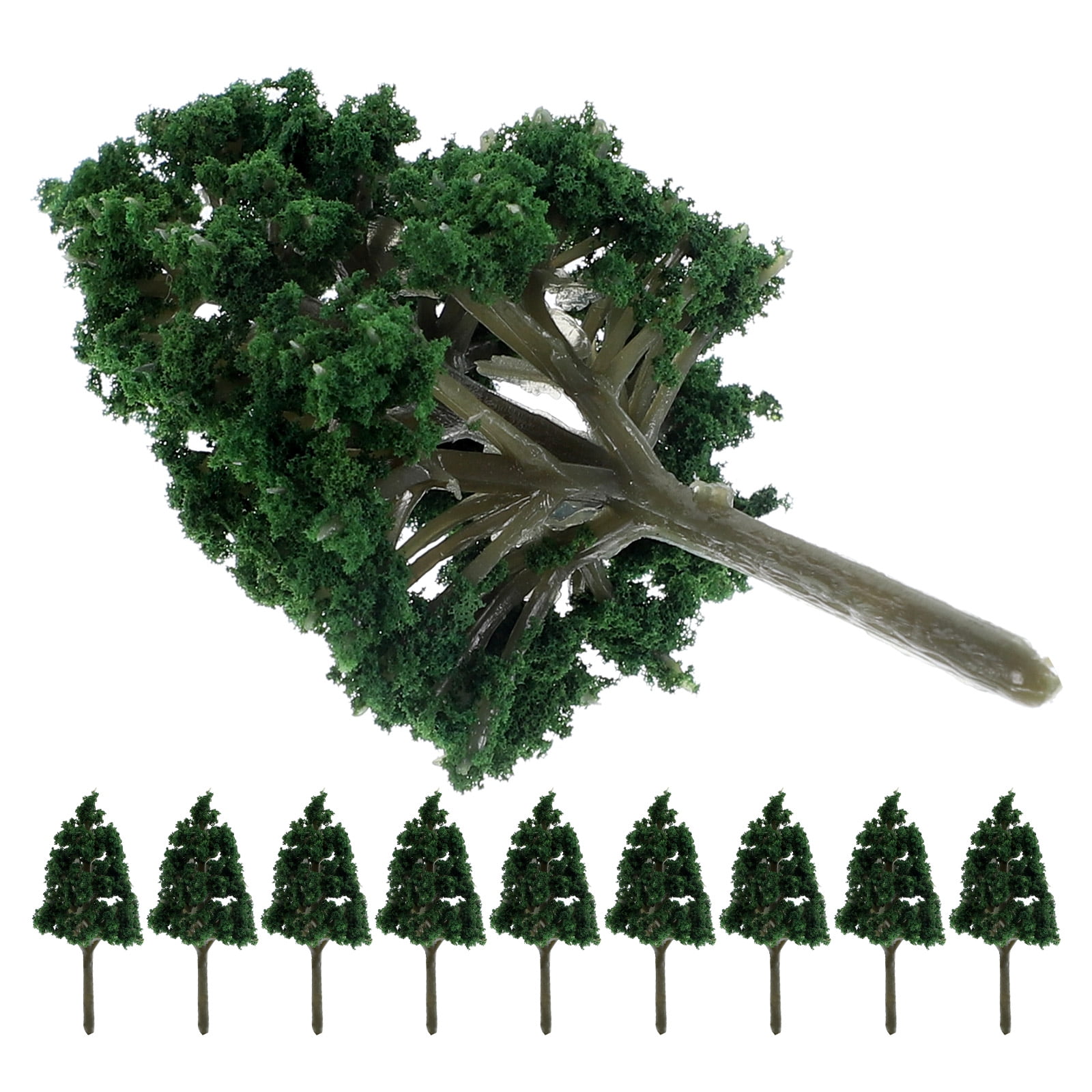 10pcs Miniature Artificial Tree Ornaments Mini Trees Models Miniature ...