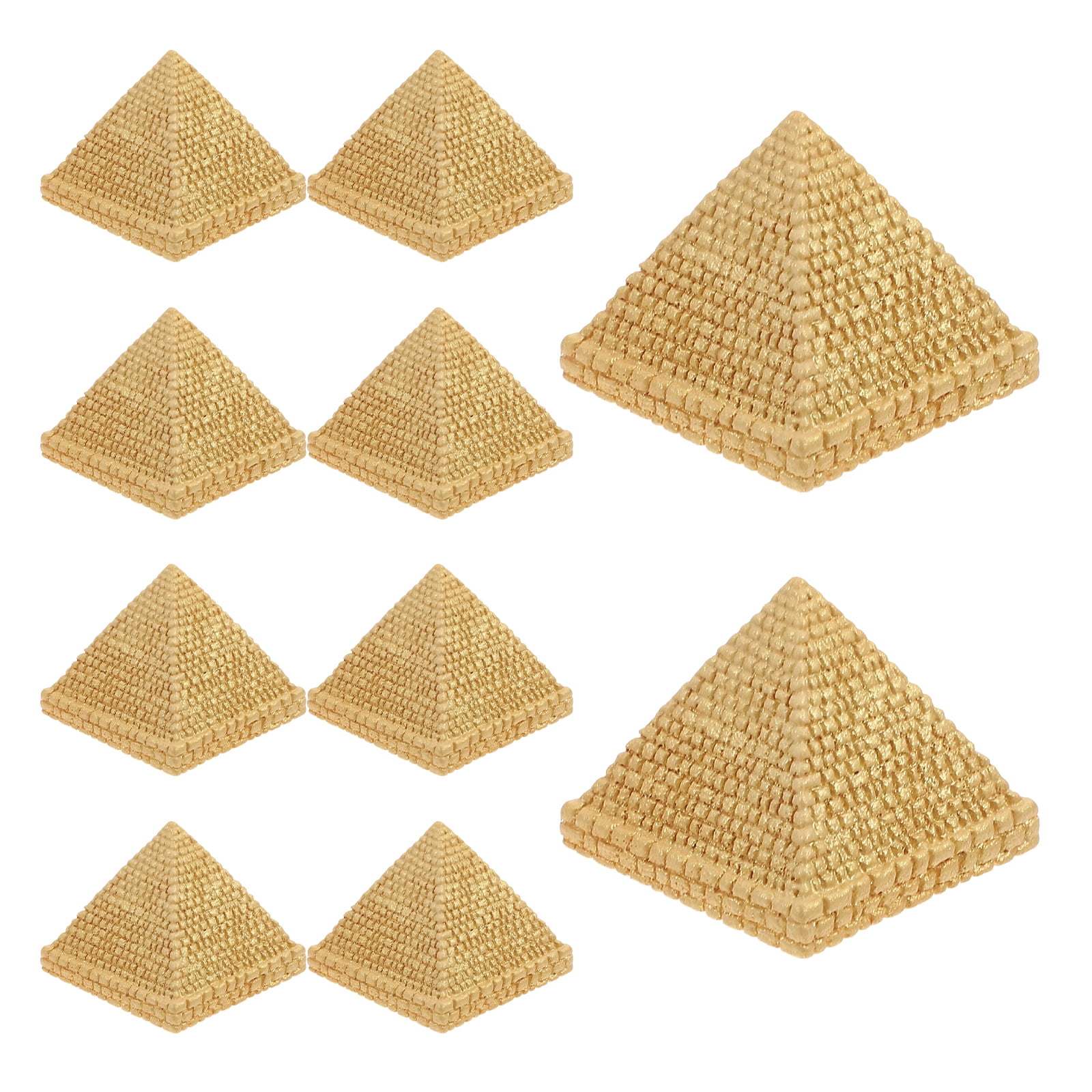 10pcs Miniature Egyptian Pyramid Figurine DIY Ancient Egypt Building ...