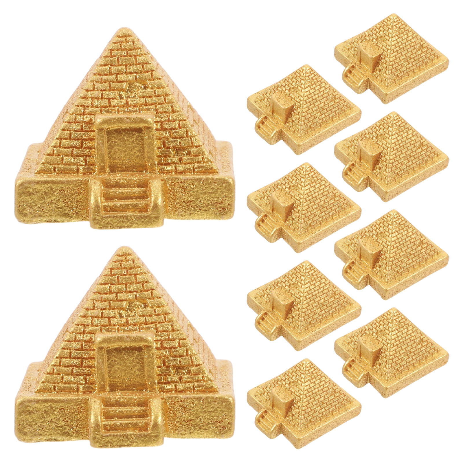 10pcs Ancient Egypt Pyramid Statue Resin Figurine Sculpture Home Decor ...