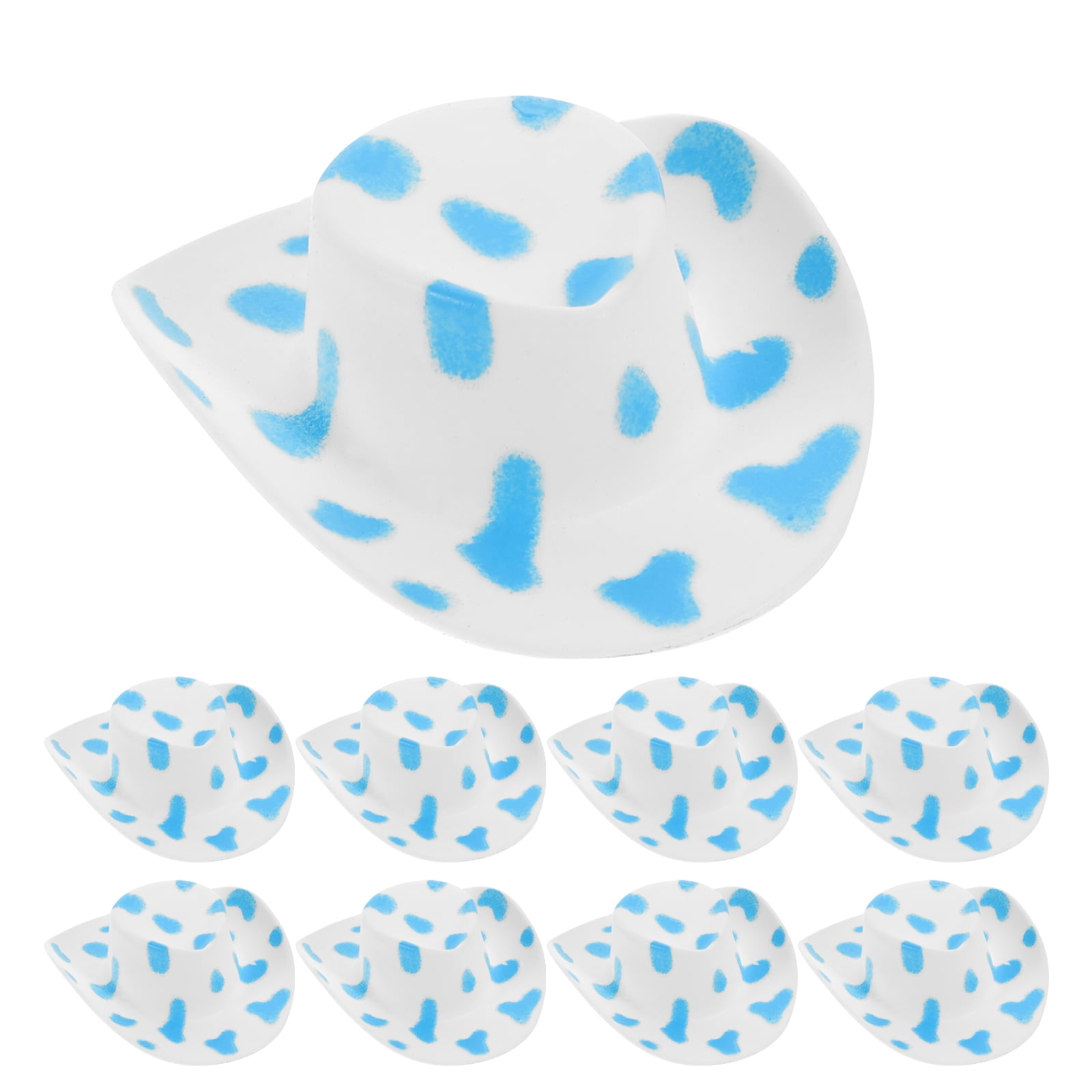 10pcs Miniature Hat Tiny Plastic Hat Miniature Doll Dress Up Hats ...