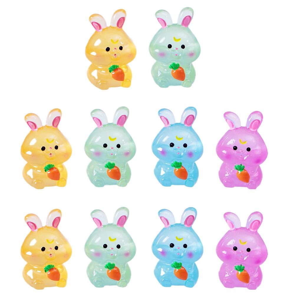 10pcs Miniature Stuffy Decorations, Mini Figurines Toys Figure Animal ...