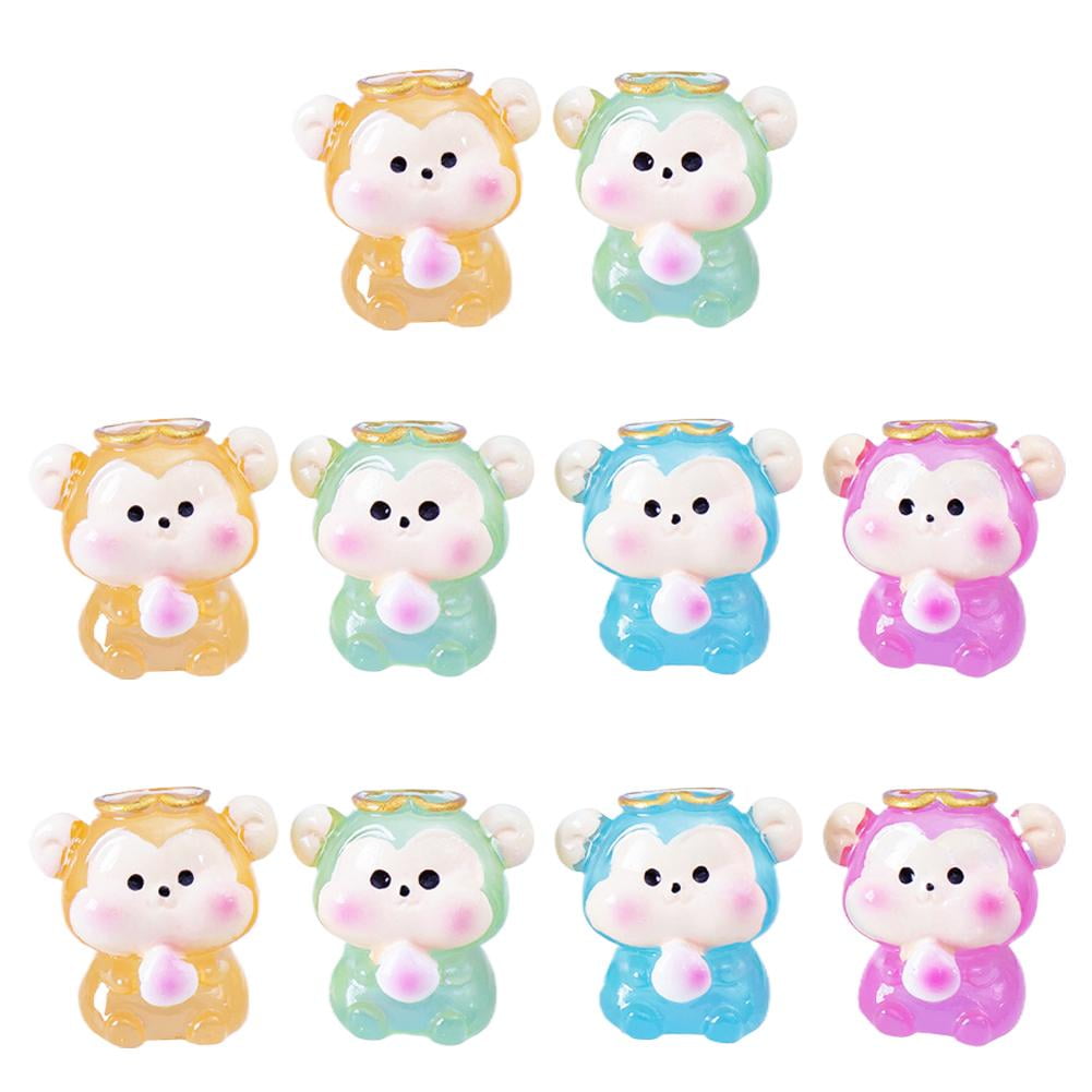 10pcs Miniature Stuffy Decorations, Mini Figurines Toys Figure Animal ...