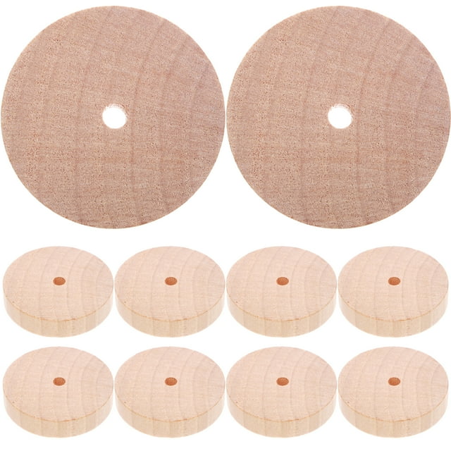 10pcs Miniature Wooden Car Wheels Small Wooden Wheels Wooden Craft ...