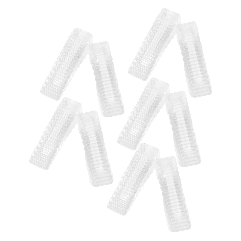 10pcs Movable Door Stop Device Plastic Door Wedge Stopper Door ...
