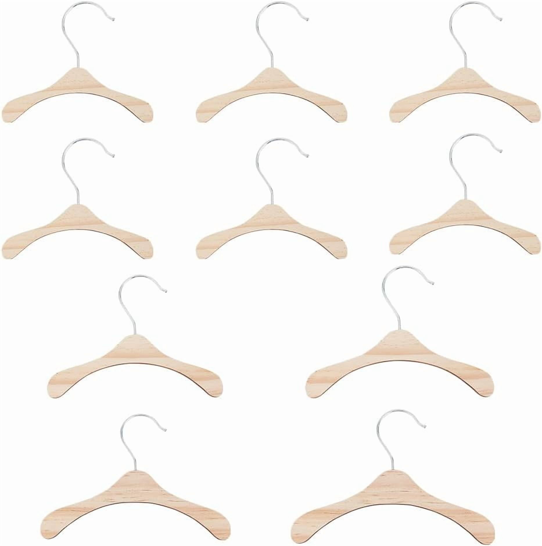10pcs Multi-Size Wooden Pet Clothes Hangers for Dog Cat Puppy Small ...