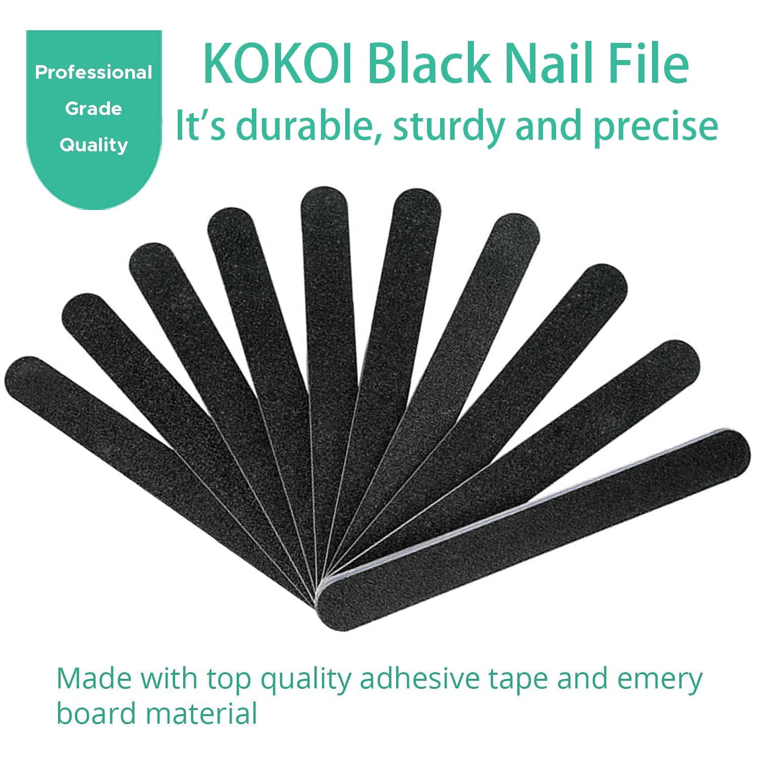 10pcs Nail Files For Natural Nails 180 Grit Nail File Fingernail Files ...