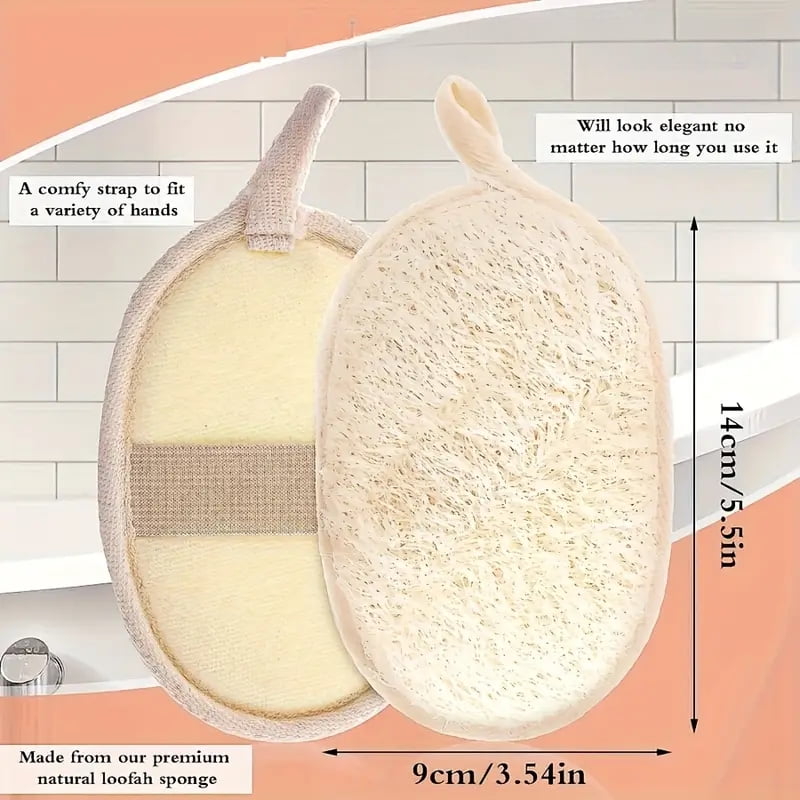 10pcs Natural Luffa Bath Balls, Facial And Body Exfoliating Scrub Made ...