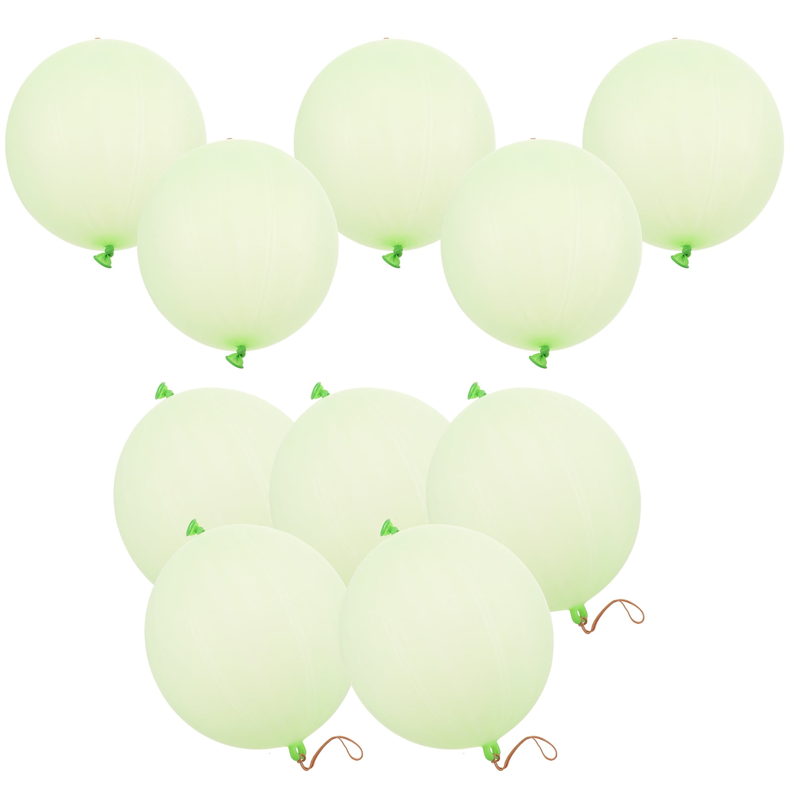 10pcs No Printing Balloon Fun-Filled Balloons Neon with Rubber Band ...
